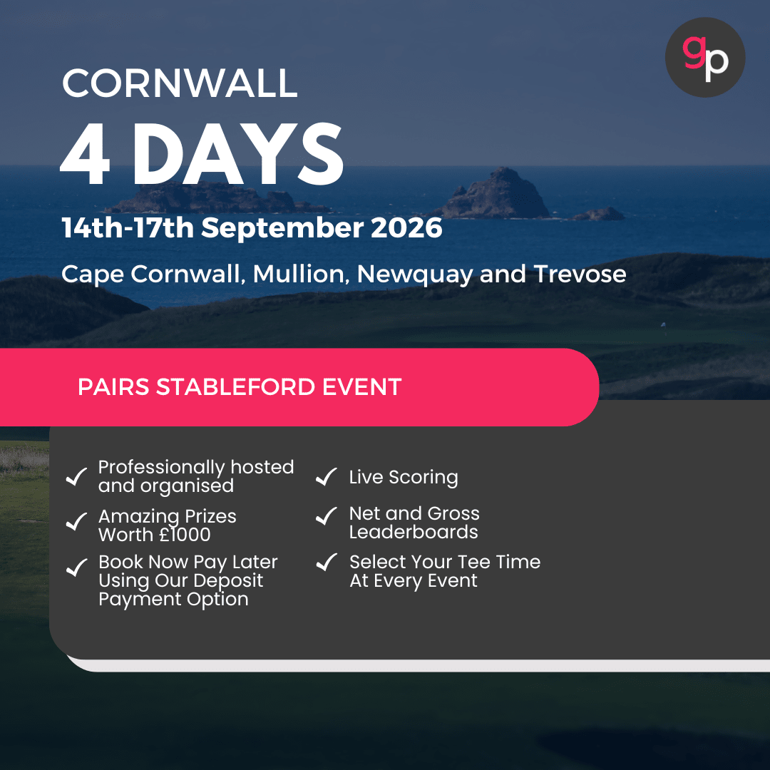 Cornwall 4 Days September 2026 – Golf Pairs