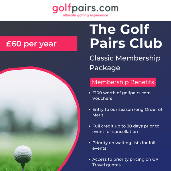 Club Membership – Golf Pairs
